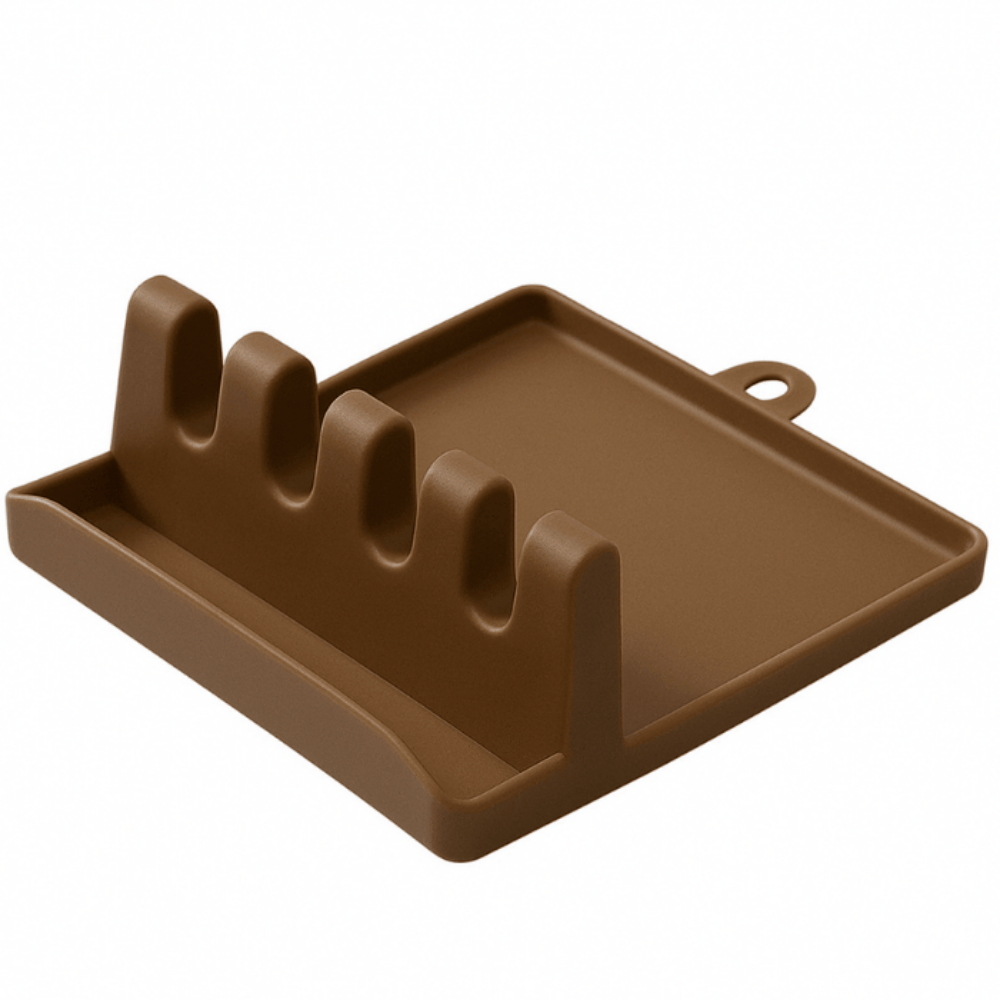 Plastic Spoon Rest with Drip Tray | Heat Resistant Utensil Holder for ...